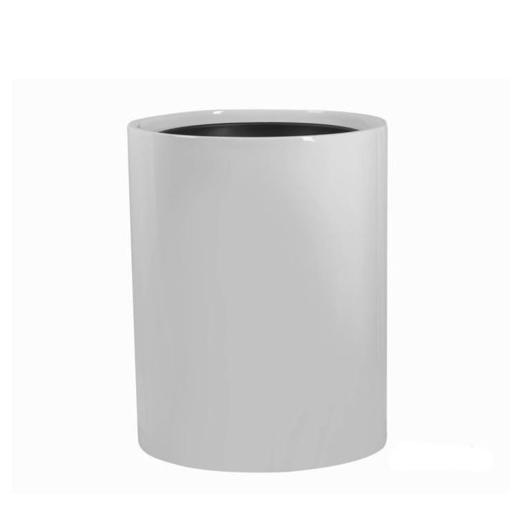 Lazio Round Pot 40x50cm Gloss White | Greenery Imports NZ